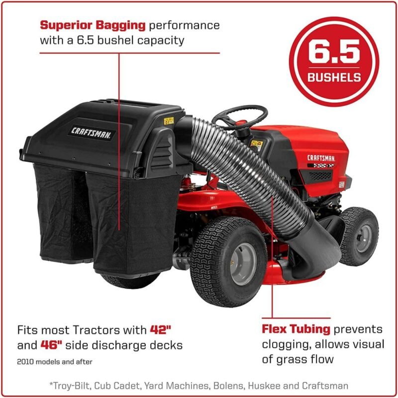 Craftsman CMXGZAMA30031 42-Inch and 46-Inch Lawn Mower Double Bagger ...