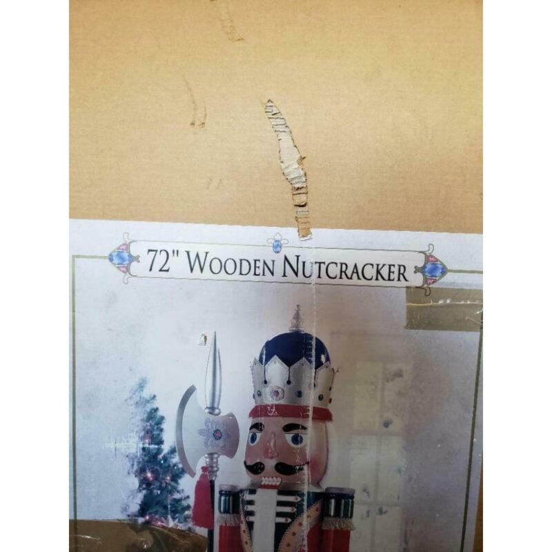 72″ 6 FT Tall – Wooden Nutcracker Pair, , Vintage – Good Condition ...